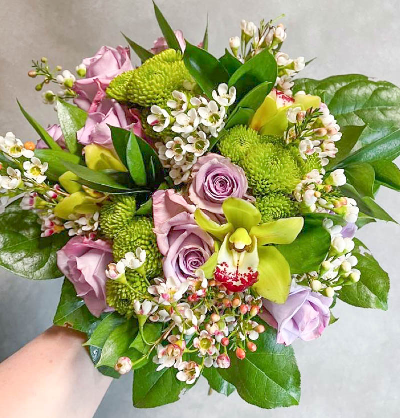 Green Pompons floral bouquet from Denver Florist | Floral Design and ...